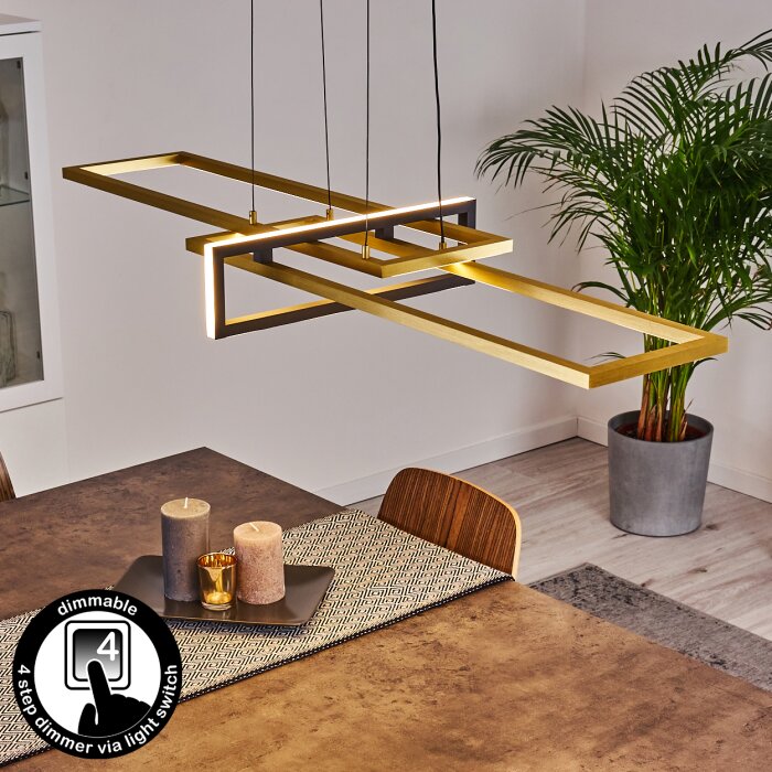 Omega Pendant Light LED black, gold, white H3426609 | illumination.co.uk