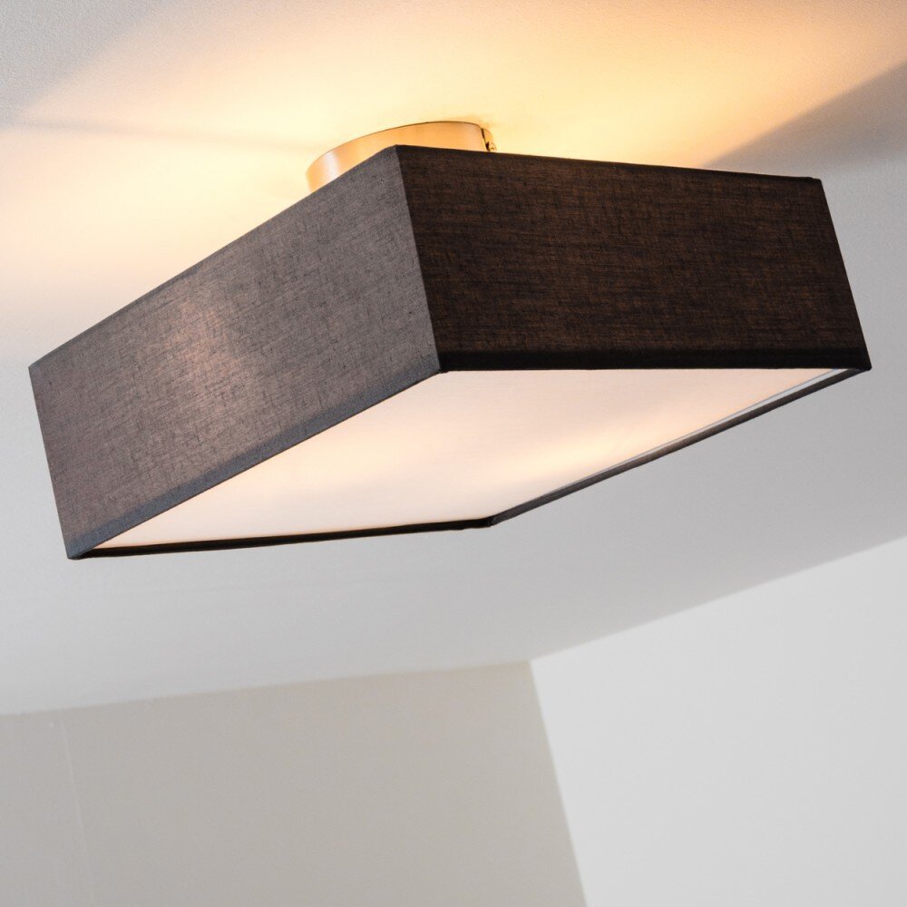 Trio Embassy ceiling light matt nickel H3564080 | illumination.co.uk