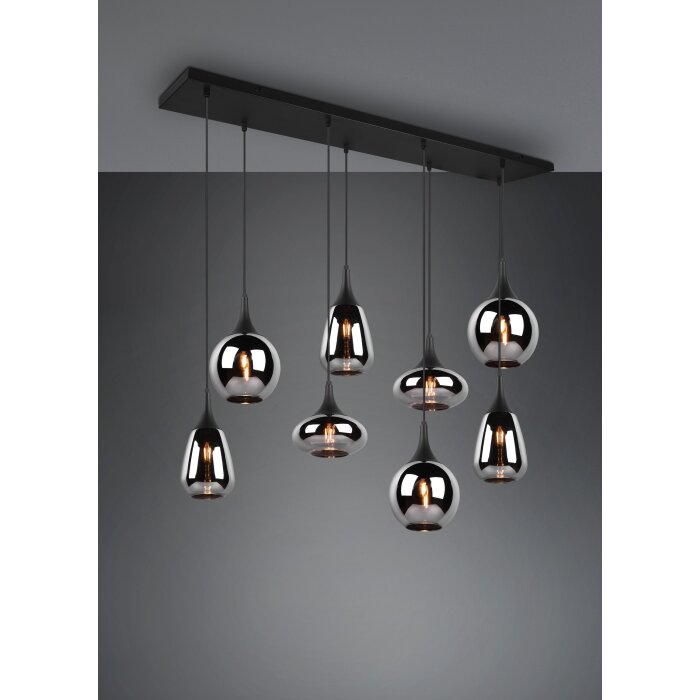 Trio Lumina Pendant Light chrome 317000832 | illumination.co.uk