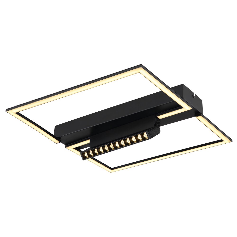 Globo MAXWELL Ceiling Light LED black 48462-42 | illumination.co.uk