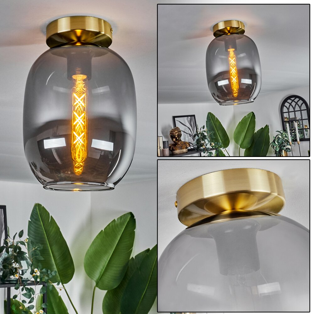 APEDO Ceiling Light - glass brass H3733752 | illumination.co.uk