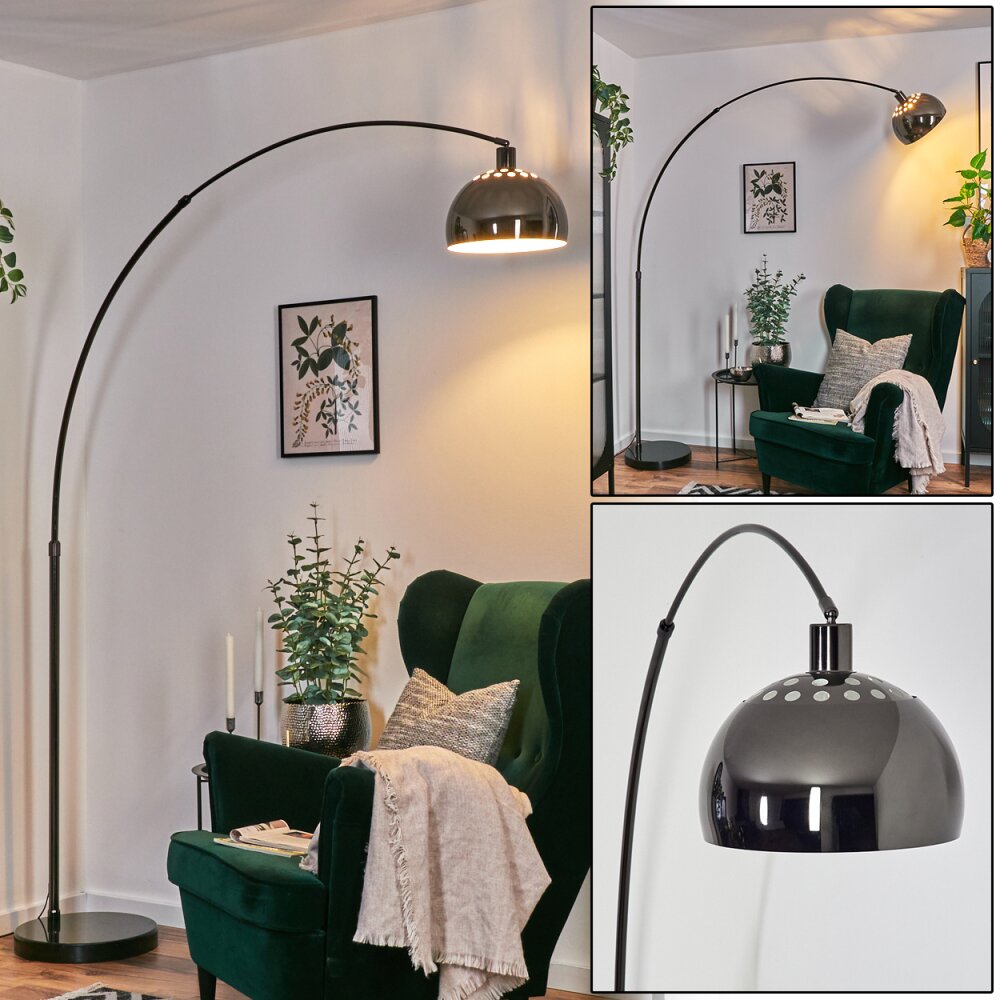 Baloca floor lamp chrome, black, 1-light source H3886298 | illumination ...