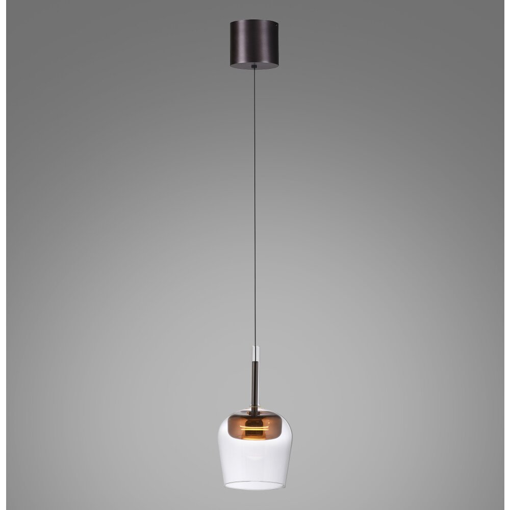 Paul Neuhaus lights Q-Kon pendant light LED brown, 1-light source ...