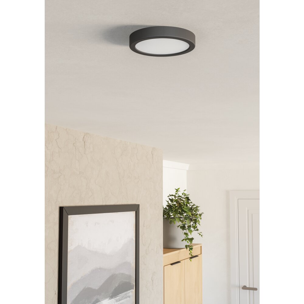 Eglo lights EGLO ceiling light LED black, Colour changer 901297 ...
