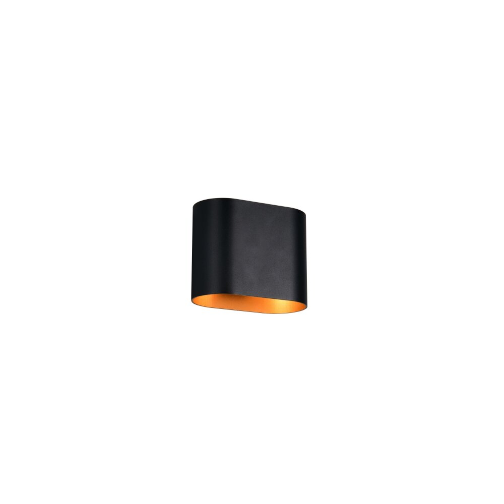 Trio lights Alani wall light black-gold, 1-light source 266100180 ...