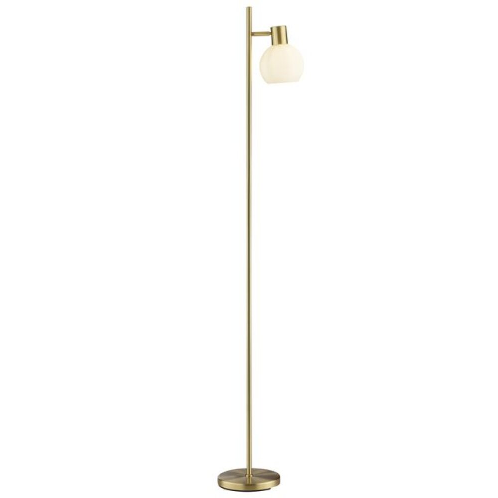 Brilliant floor lamp Cony in brass with rotating and swivelling head ...