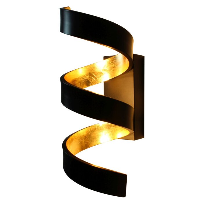 Lutec HELIX Wall Light black, gold LED-HELIX-AP3 NER | illumination.co.uk